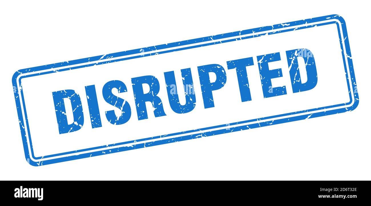 disrupted stamp. square grunge sign isolated on white background Stock Vector Image & Art - Alamy