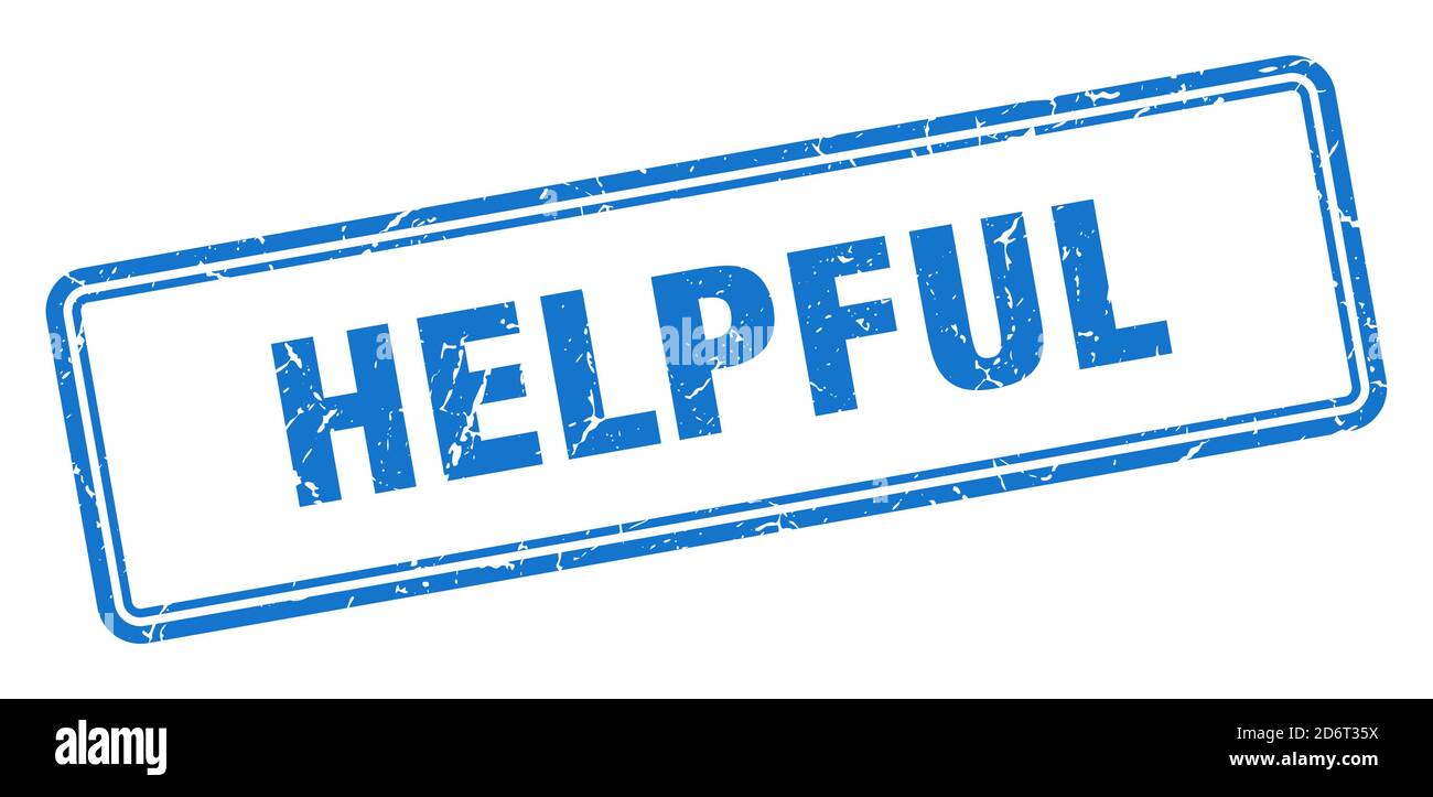 helpful stamp. square grunge sign isolated on white background Stock ...