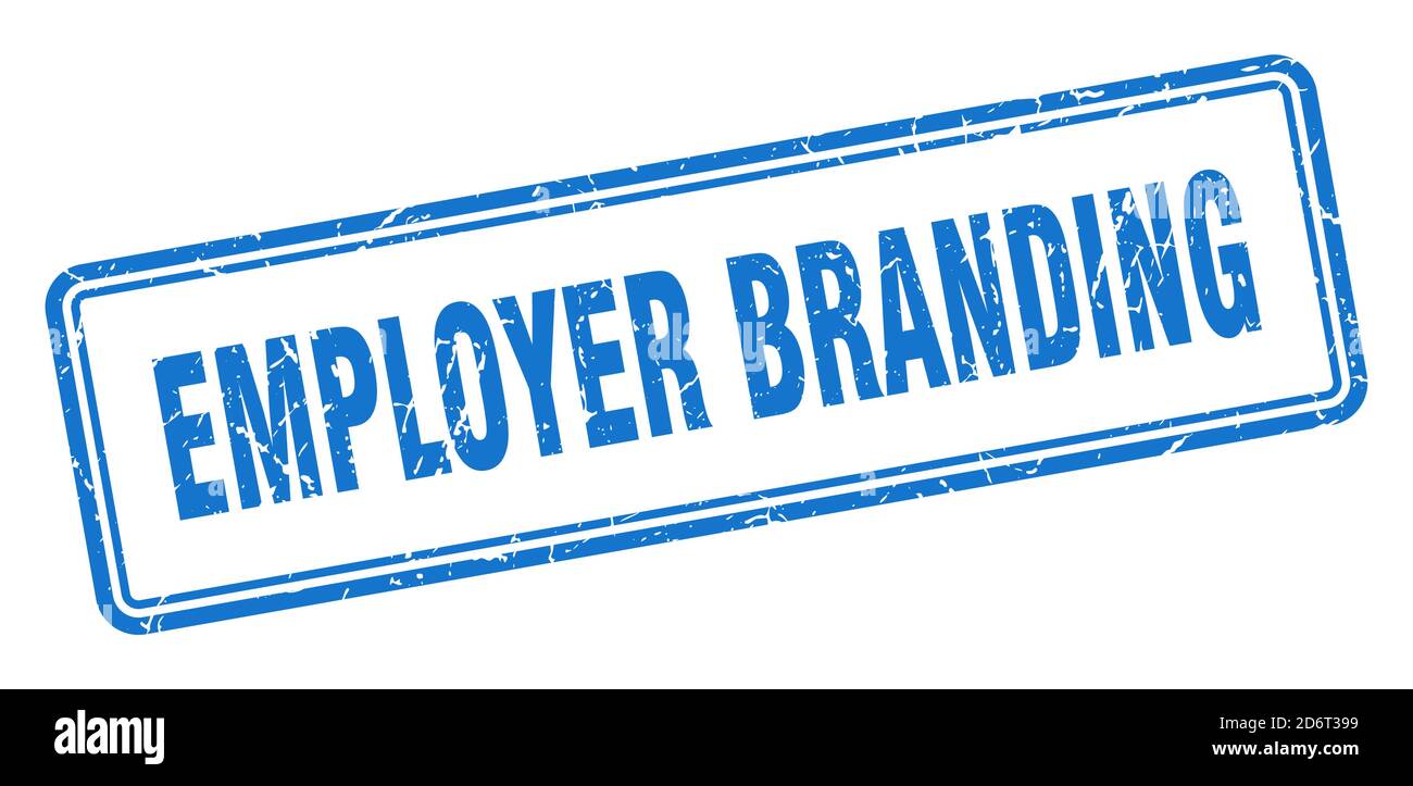 employer branding stamp. square grunge sign isolated on white ...