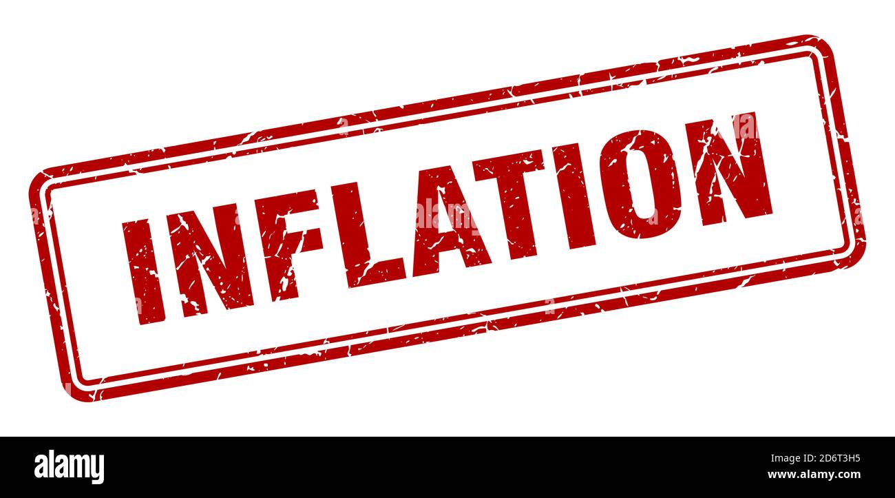 Square grunge red inflation hi-res stock photography and images - Alamy