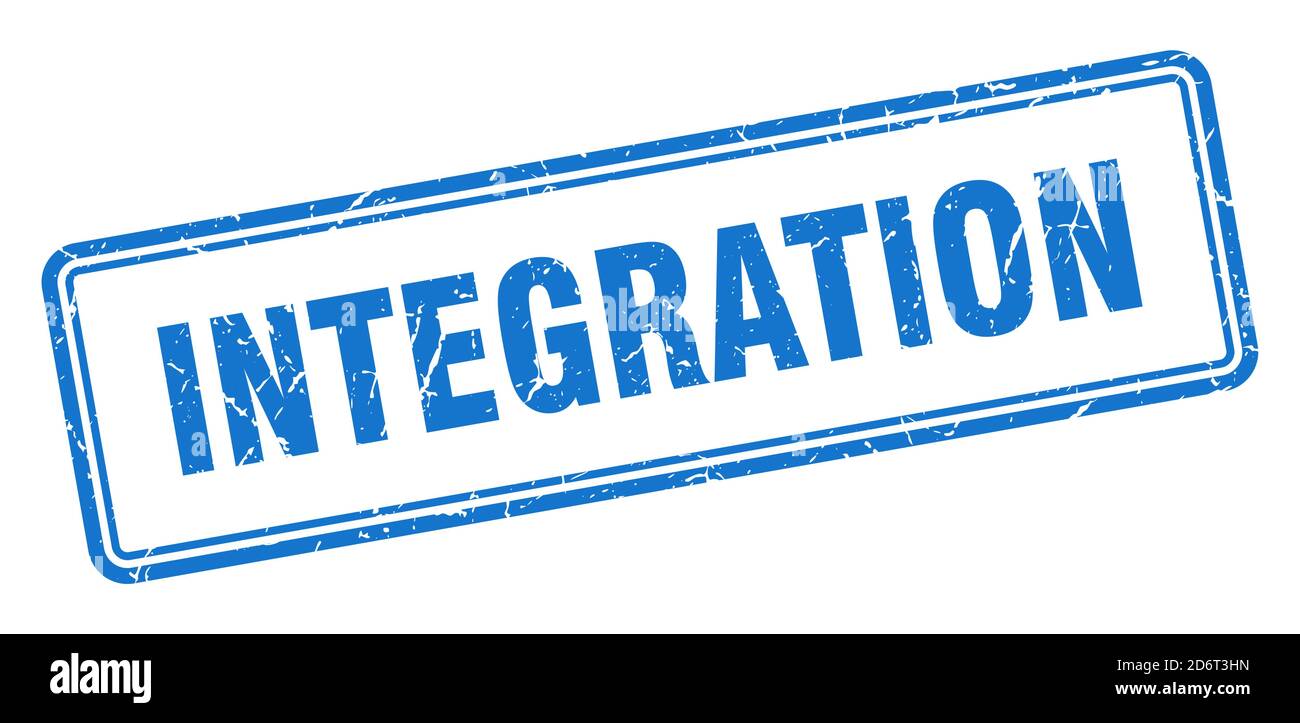 integration stamp. square grunge sign isolated on white background Stock Vector Image & Art - Alamy
