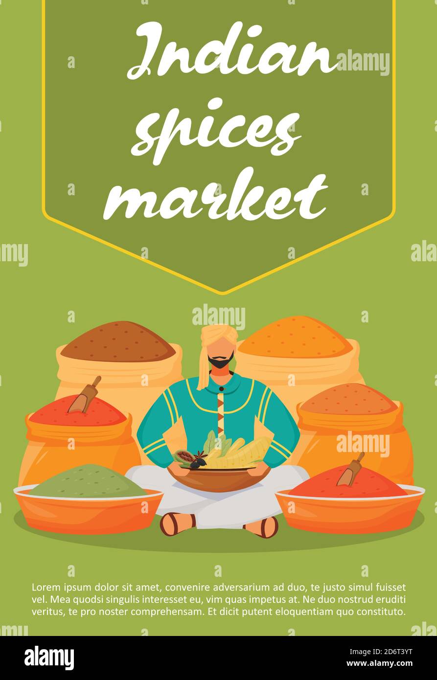Indian spices poster hi-res stock photography and images - Alamy