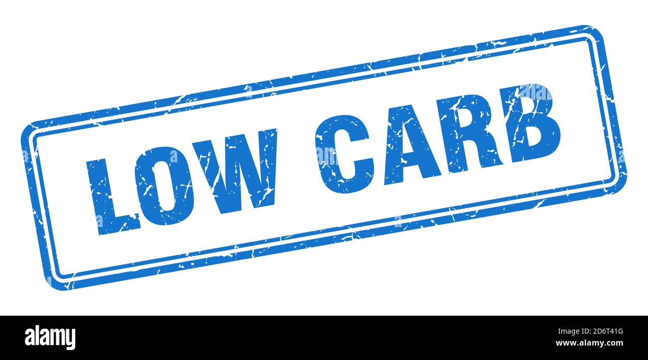 low carb stamp. square grunge sign isolated on white background Stock ...