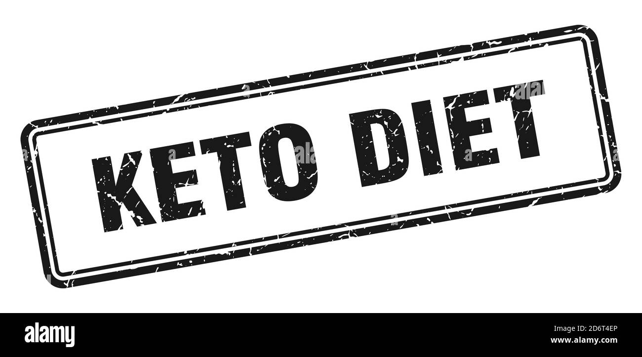 keto diet stamp. square grunge sign isolated on white background Stock ...