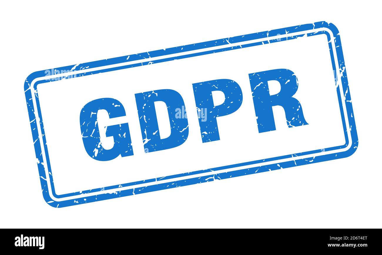 gdpr stamp. square grunge sign isolated on white background Stock ...