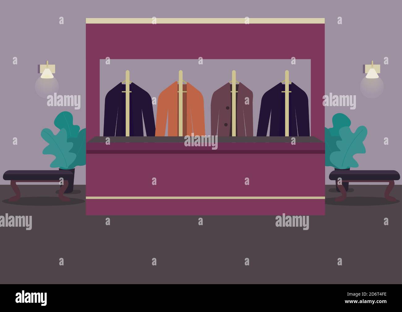 Entrance lobby area Stock Vector Images - Alamy