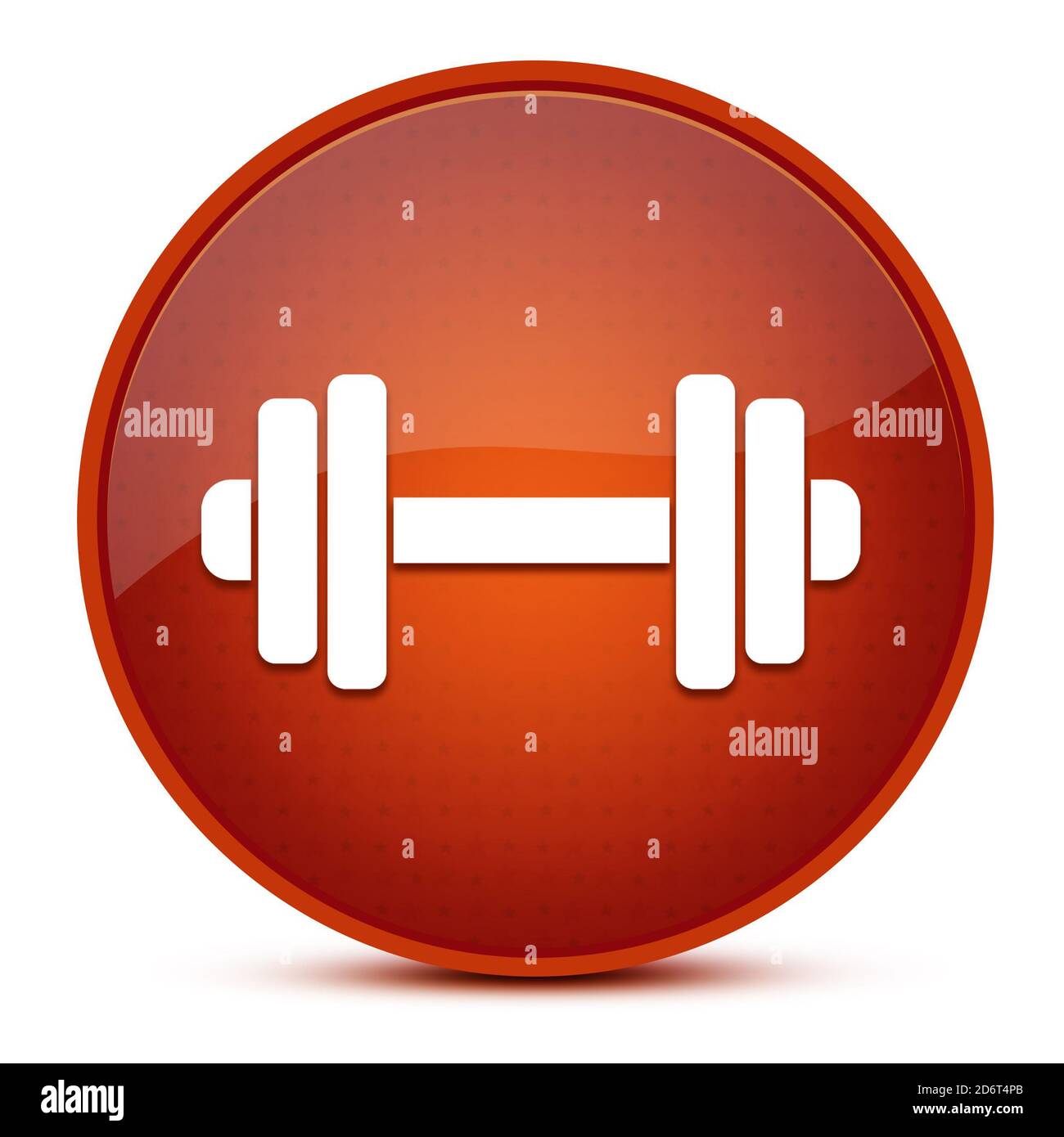 Dumbbell aesthetic glossy brown round button abstract illustration ...