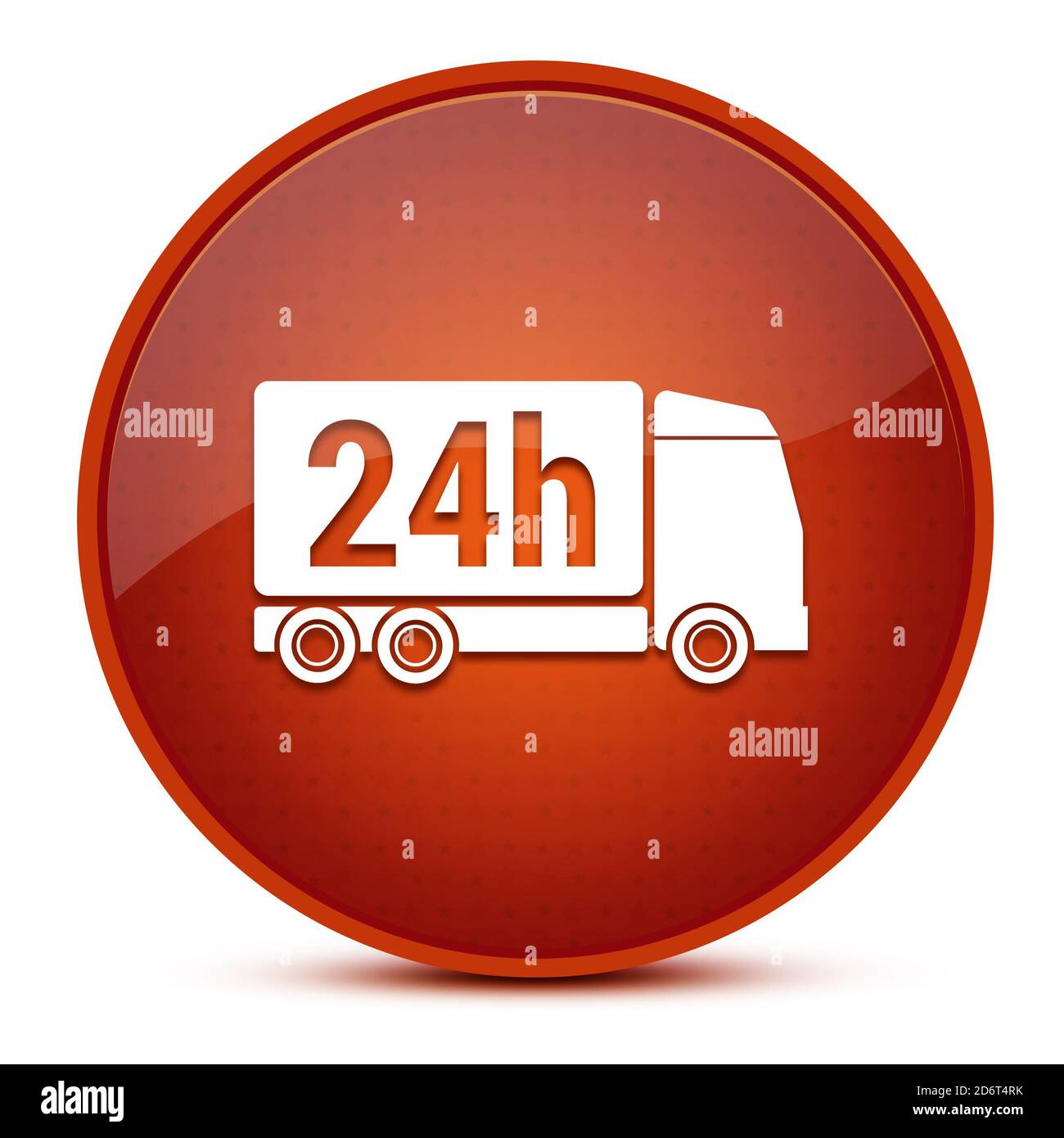 Delivery aesthetic glossy brown round button abstract illustration ...