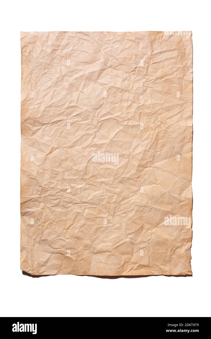 Recycled wrapping kraft paper Cut Out Stock Images & Pictures - Alamy