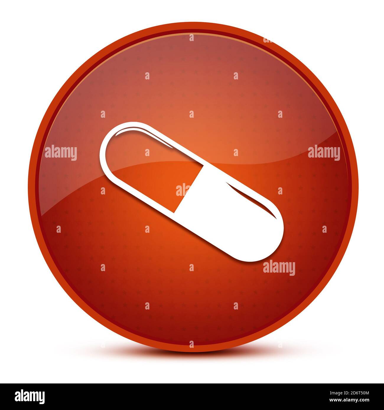 Pill aesthetic glossy brown round button abstract illustration Stock ...
