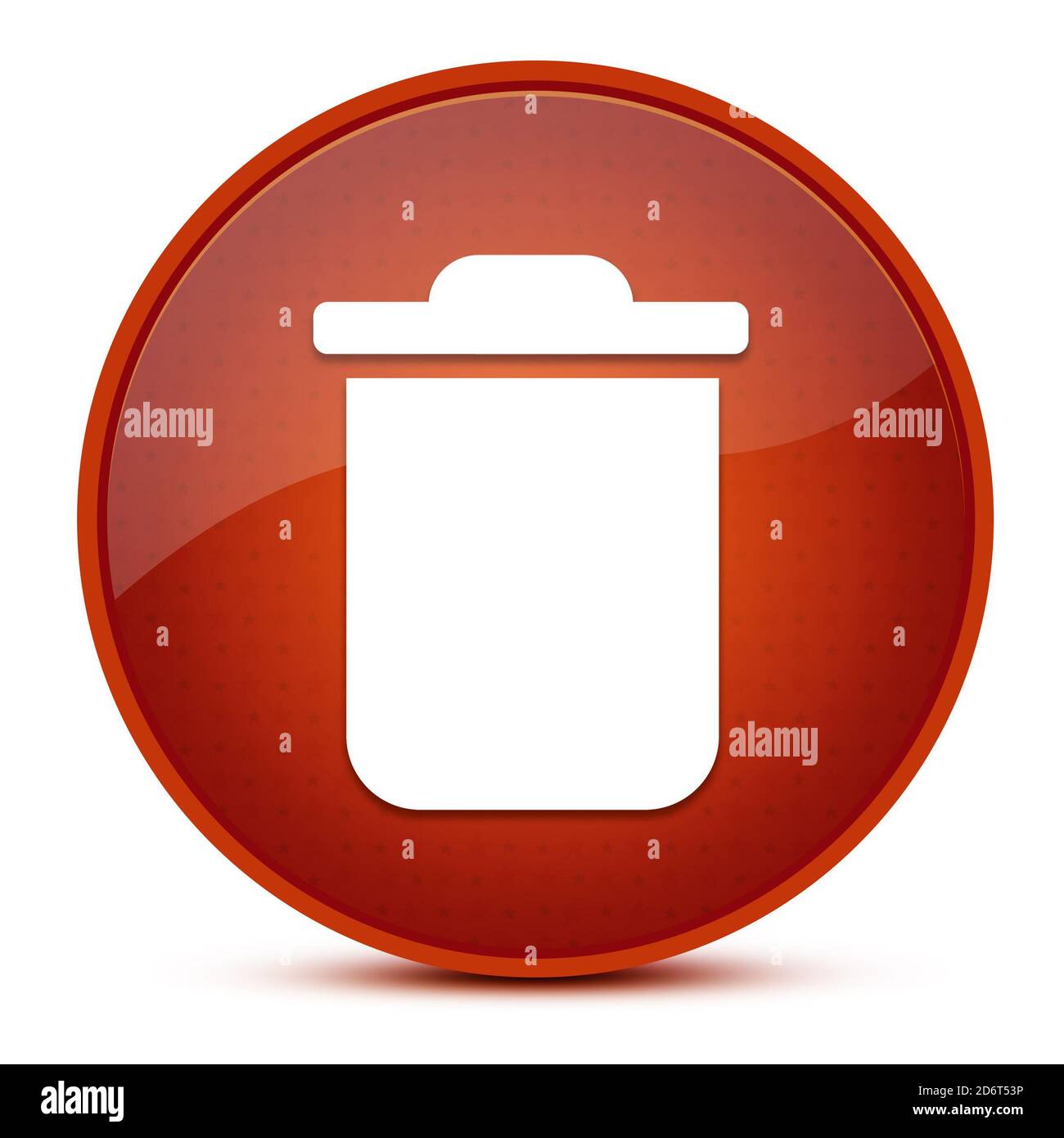 Delete aesthetic glossy brown round button abstract illustration Stock ...
