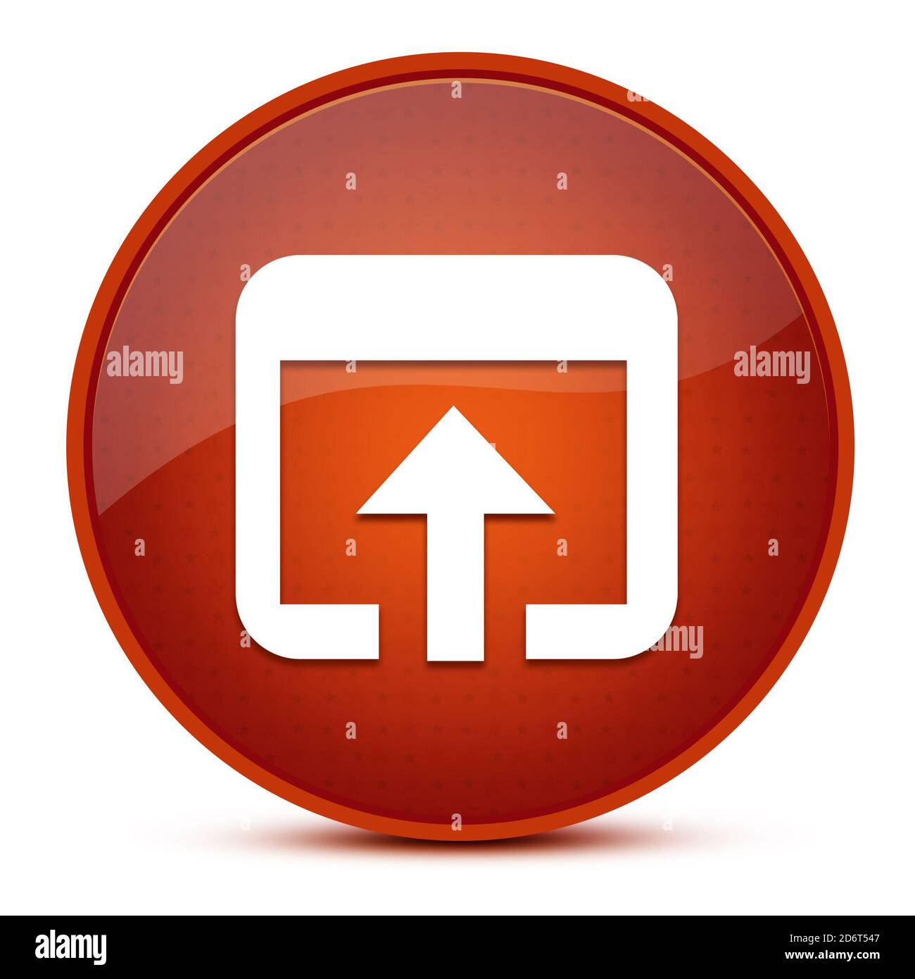 Open in browser aesthetic glossy brown round button abstract ...