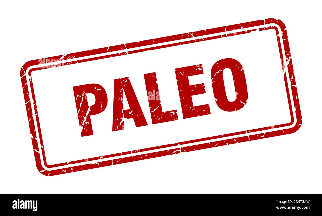 paleo stamp. square grunge sign isolated on white background Stock Vector Image & Art - Alamy