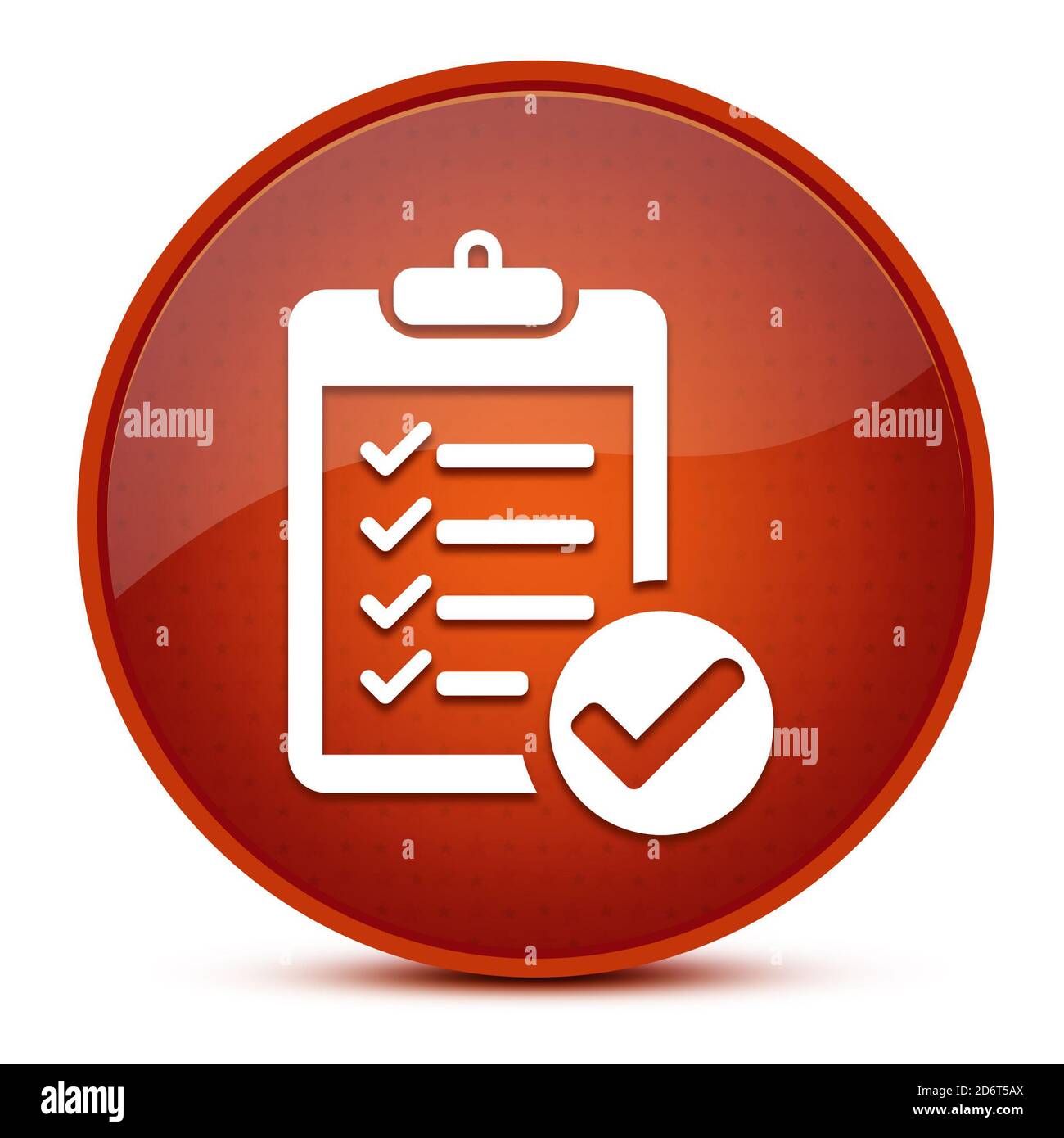 Checklist aesthetic glossy brown round button abstract illustration ...