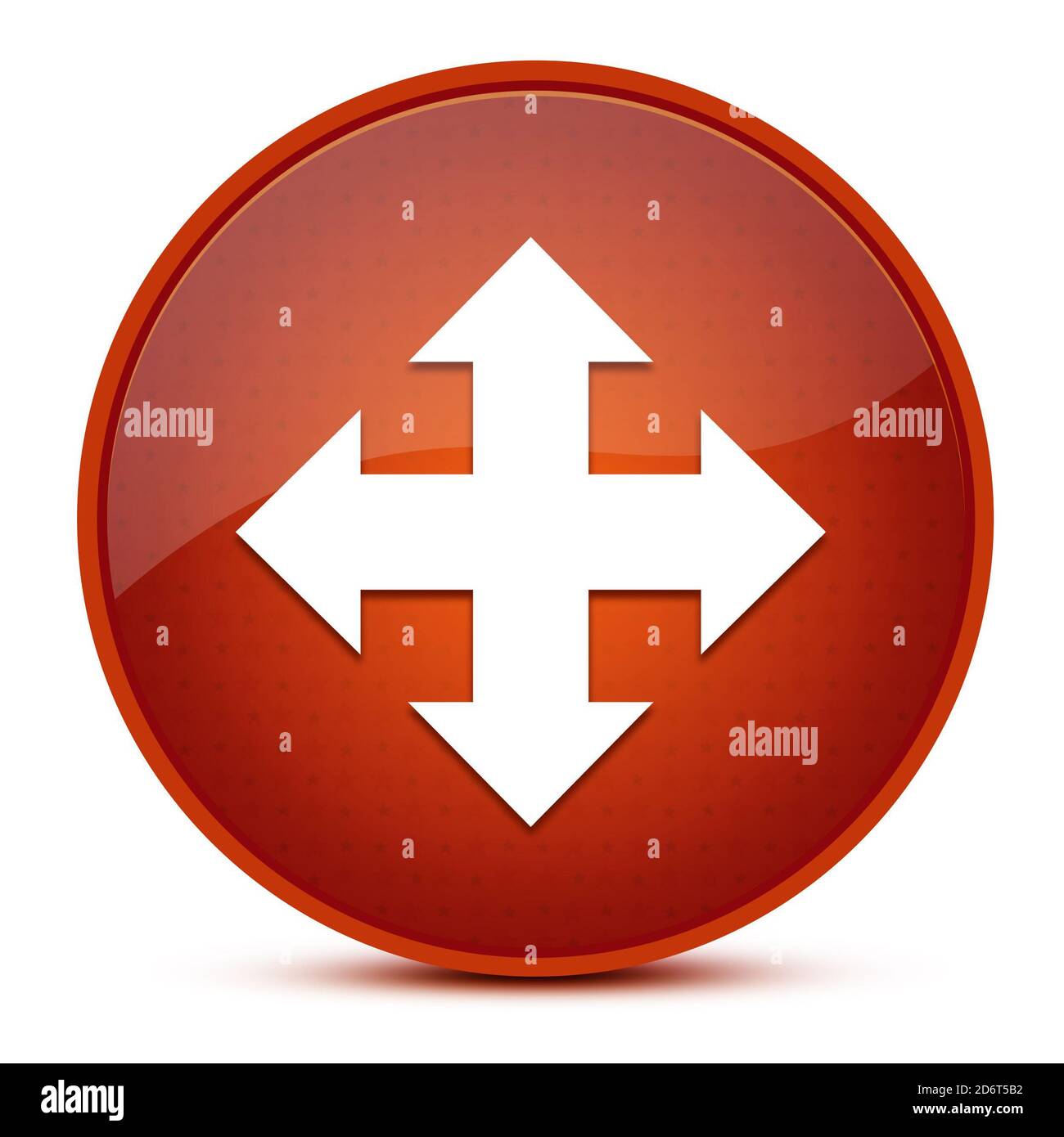 Move aesthetic glossy brown round button abstract illustration Stock ...