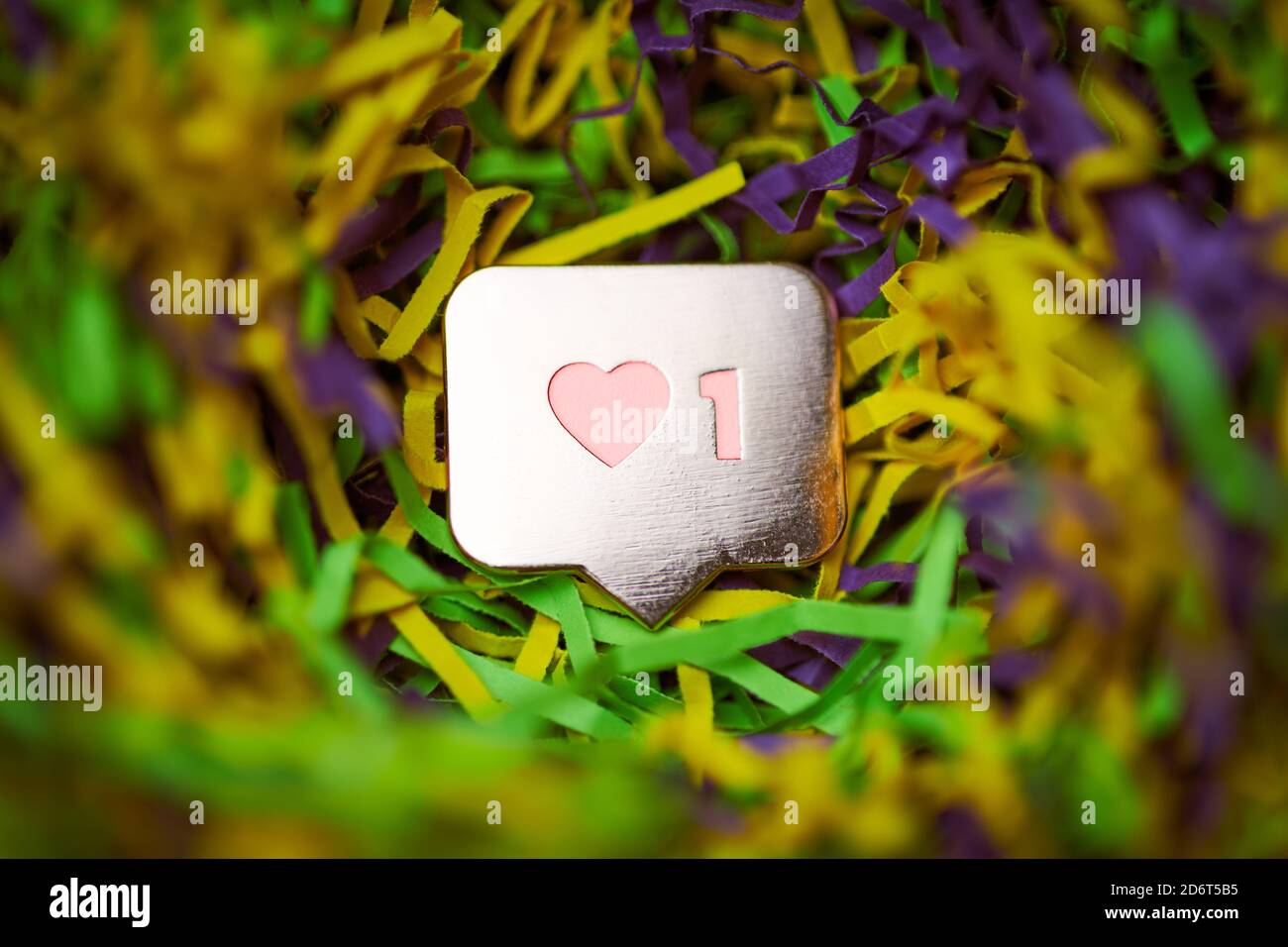 Like heart symbol. Like sign button, symbol with heart and one digit ...