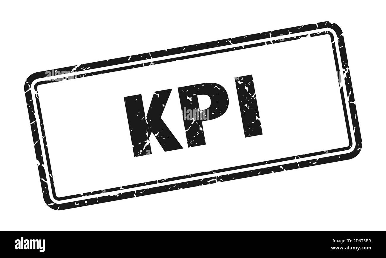 Kpi key performance indicator vector vectors Black and White Stock ...