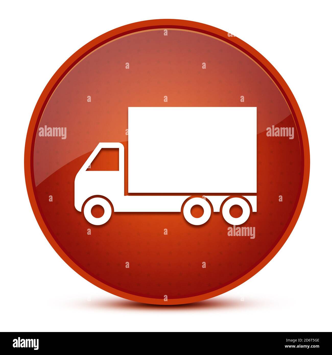 Truck aesthetic glossy brown round button abstract illustration Stock ...