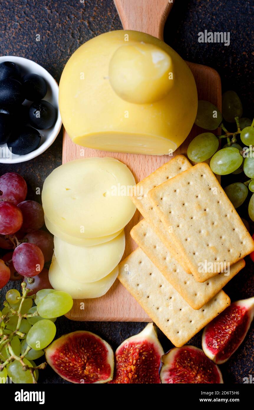 Traditional italian cheese Caciocavallo, homemade cheesy Pasta filata ...
