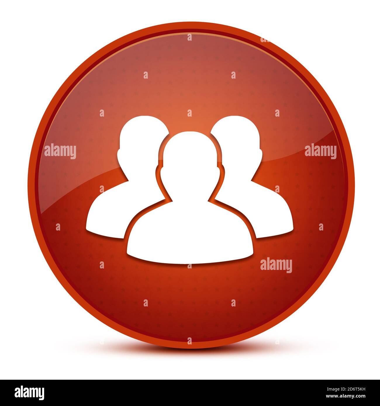User group aesthetic glossy brown round button abstract illustration ...