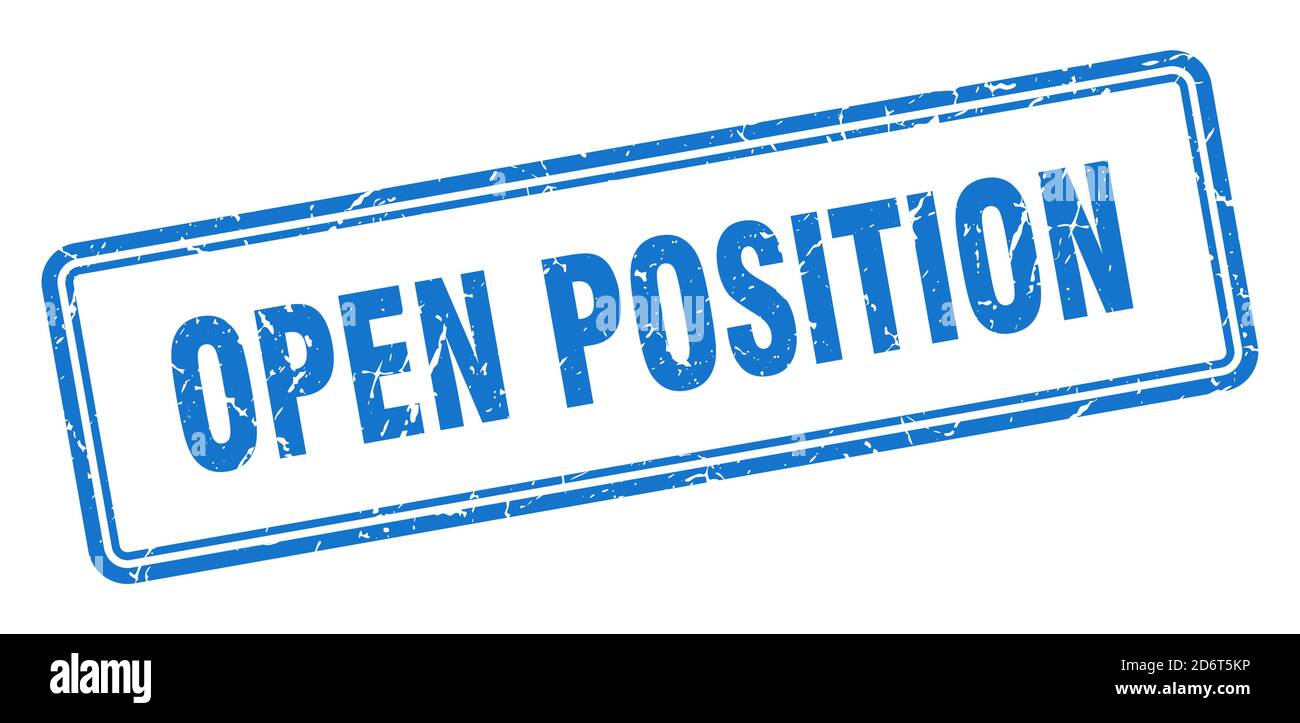 open position stamp. square grunge sign isolated on white background ...