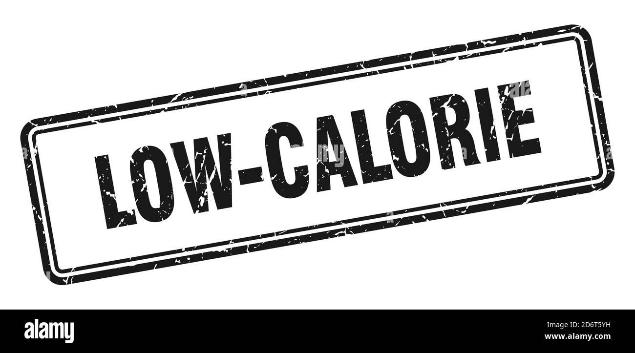 low-calorie stamp. square grunge sign isolated on white background ...
