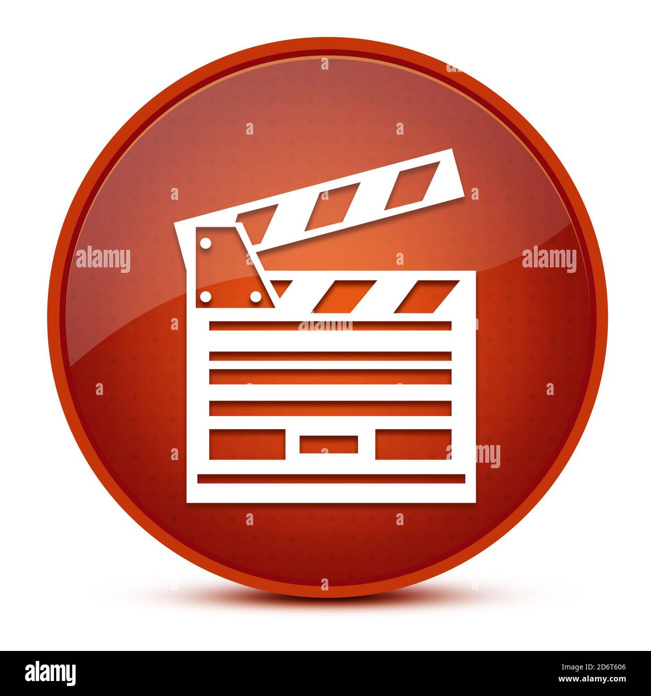 Cinema aesthetic glossy brown round button abstract illustration Stock ...