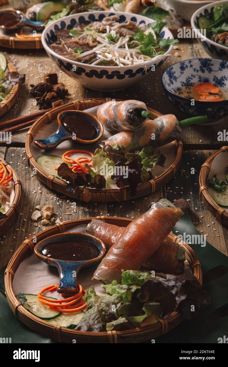 Vietnamese meal arrangement hi-res stock photography and images - Alamy
