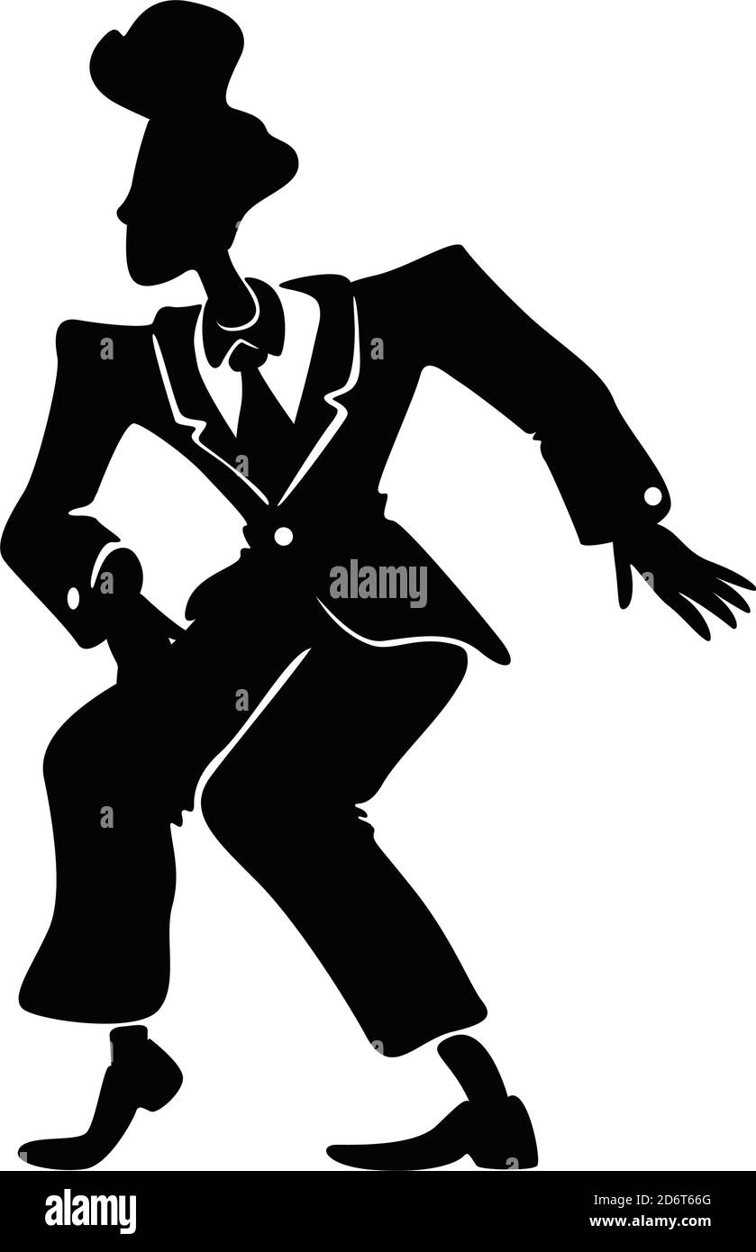 Dancer in black suit Cut Out Stock Images & Pictures - Alamy