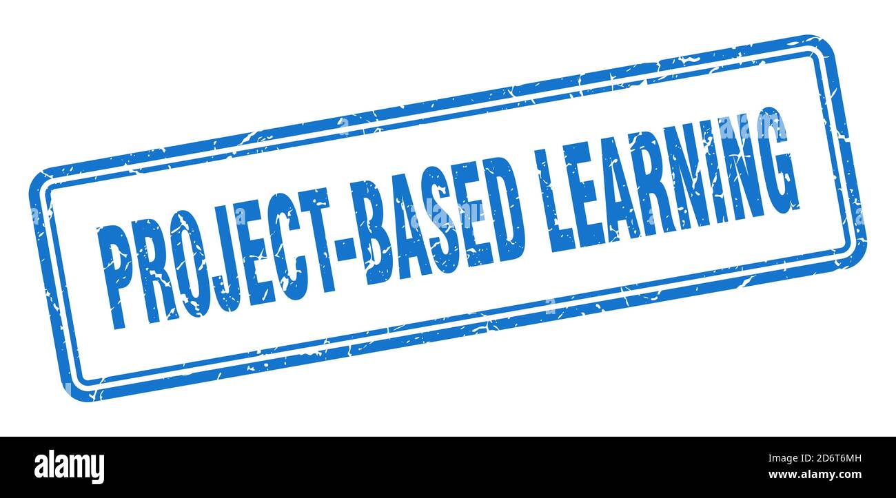 project-based learning stamp. square grunge sign isolated on white ...