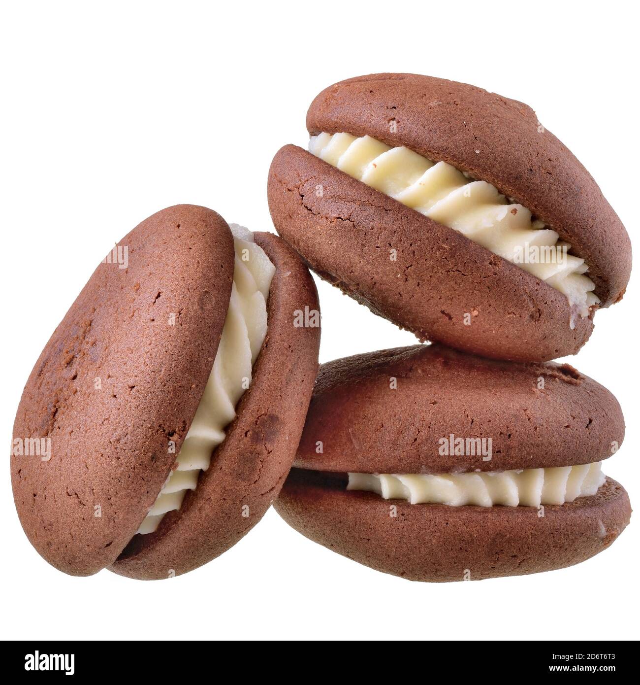 Appetizing chocolate chip cookies isolated on white background Stock ...