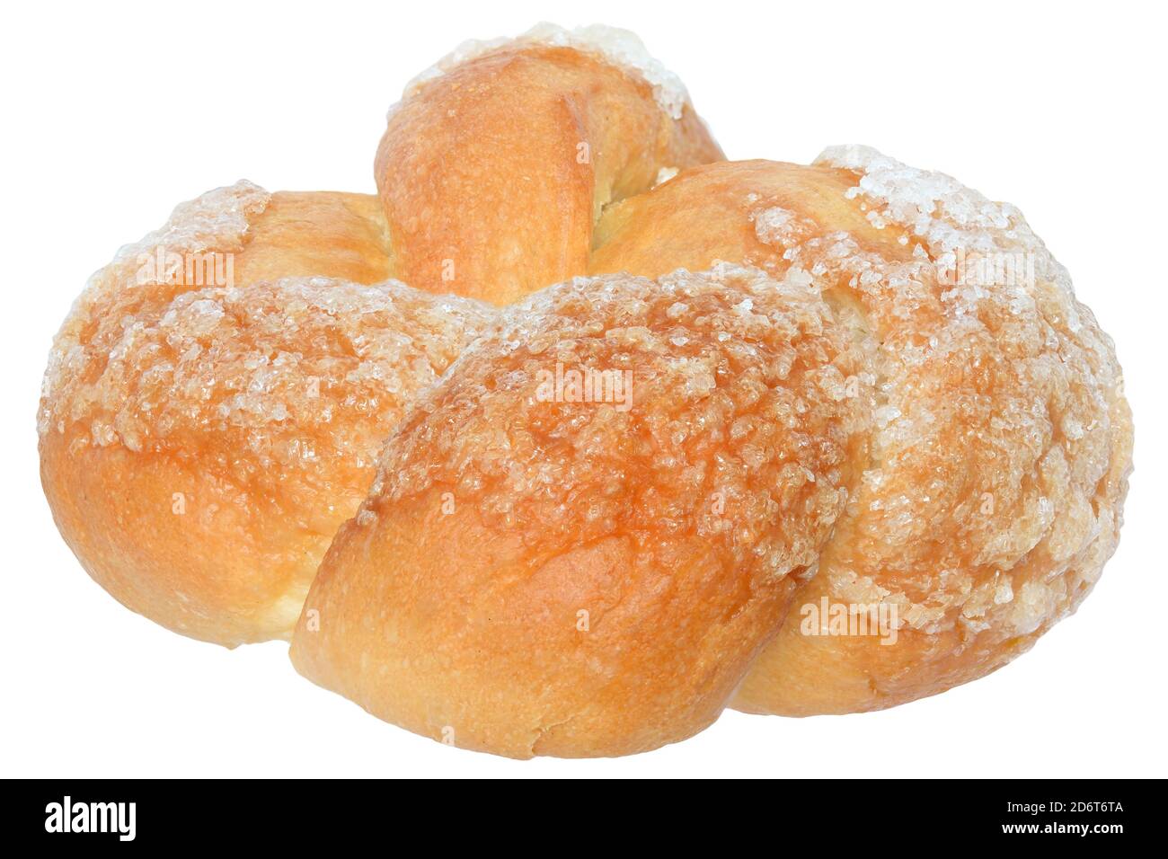 Sweet bun on a white background Stock Photo - Alamy