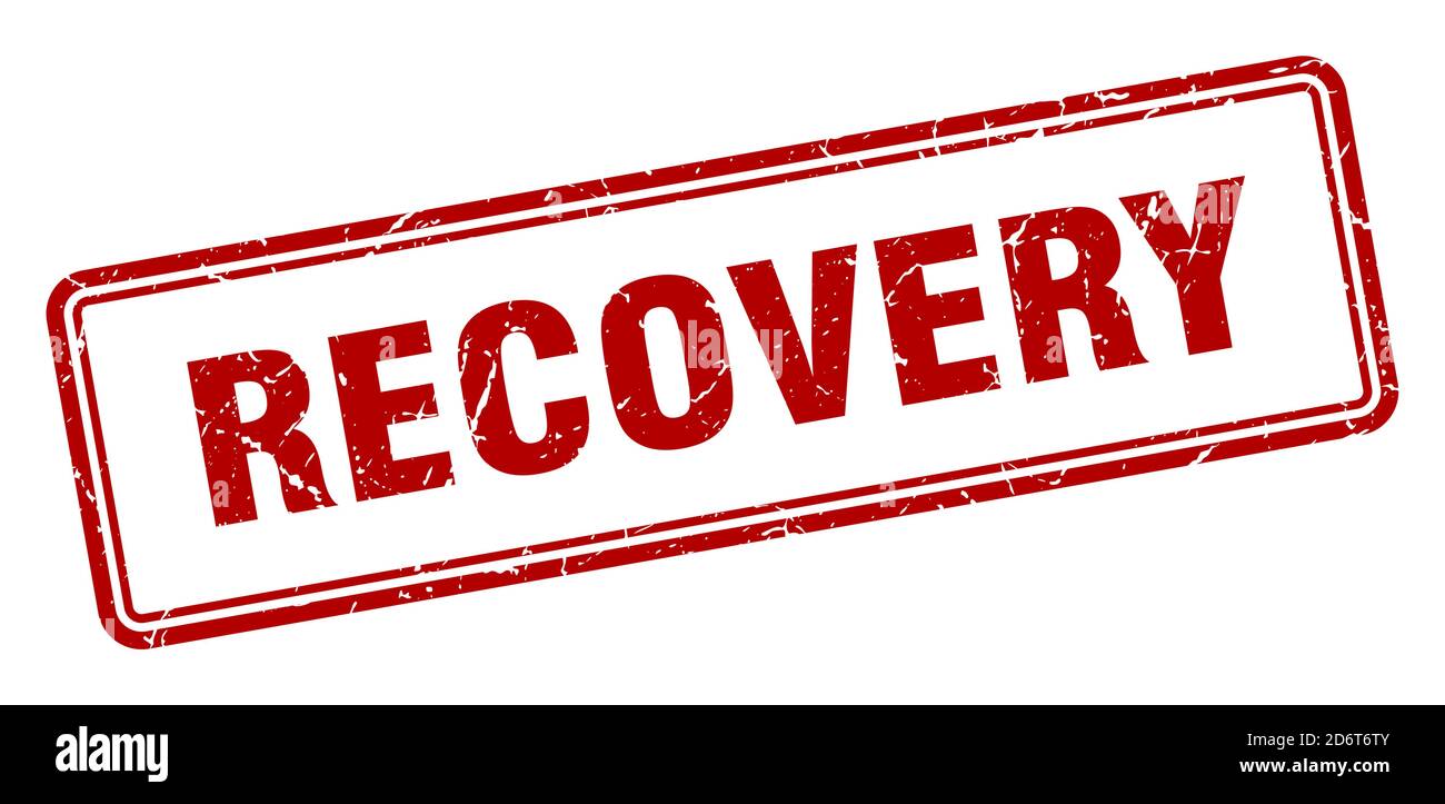 recovery stamp. square grunge sign isolated on white background Stock ...