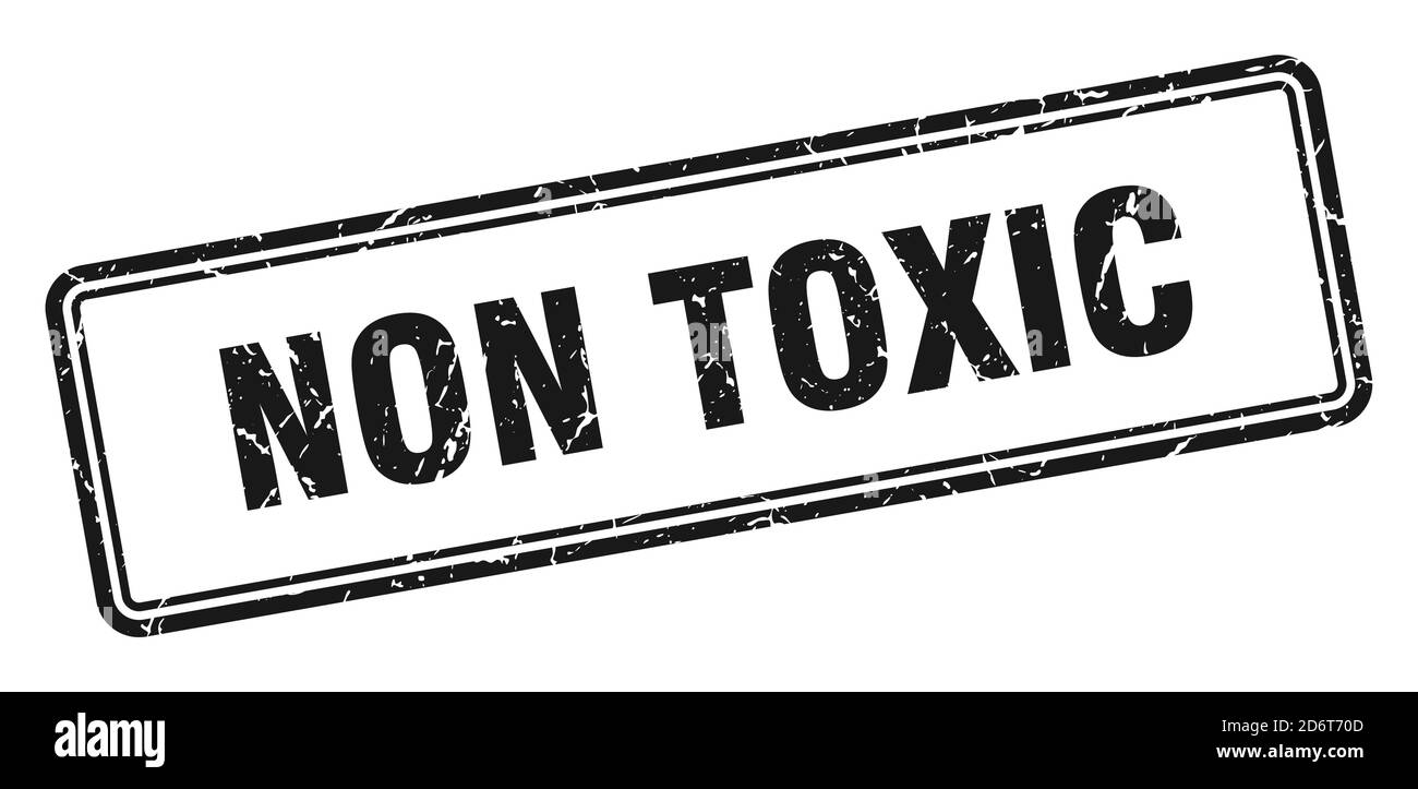 non toxic stamp. square grunge sign isolated on white background Stock ...