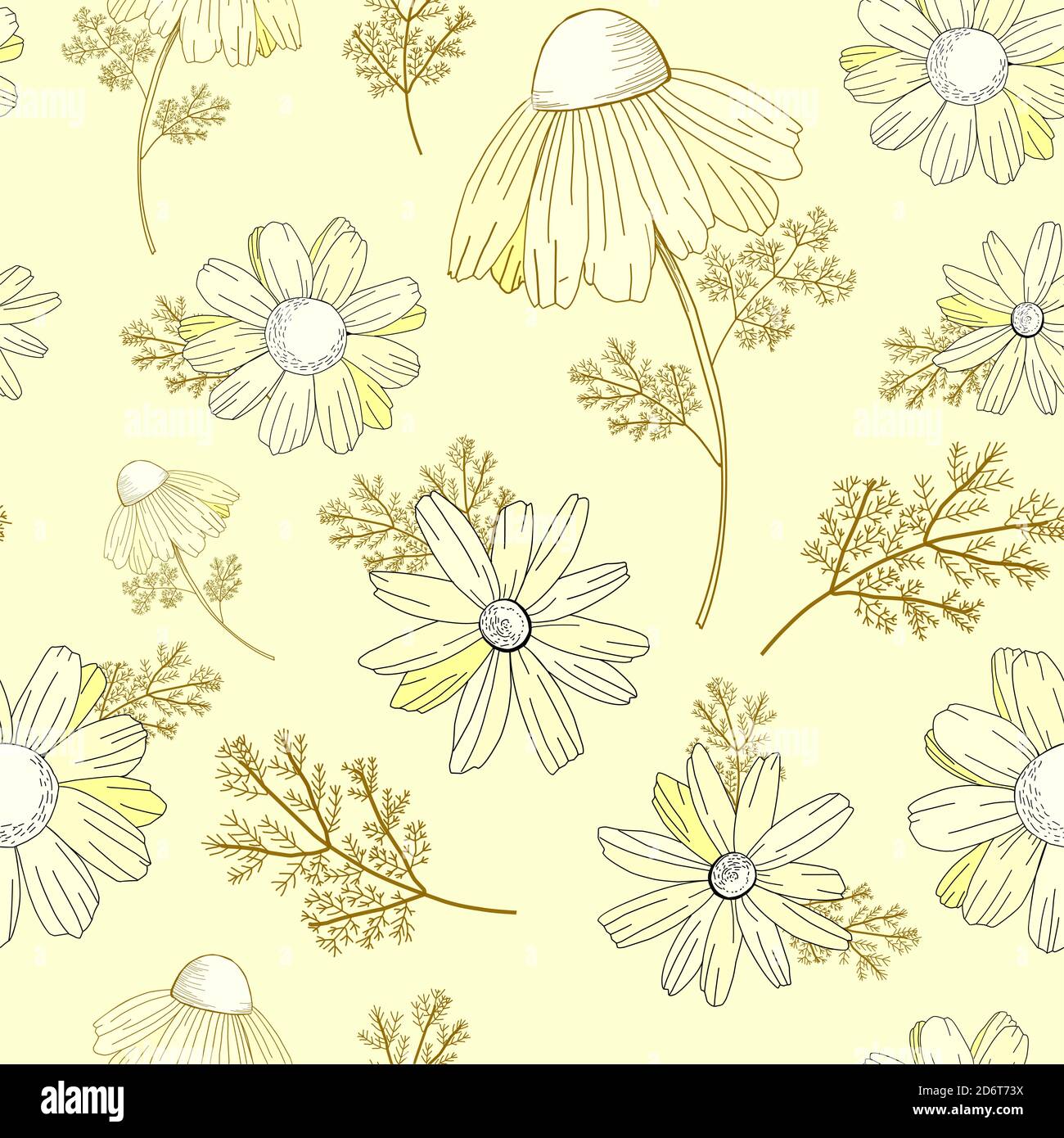 Vintage floral pattern. Wildflowers pattern. Old Texura. beige ...