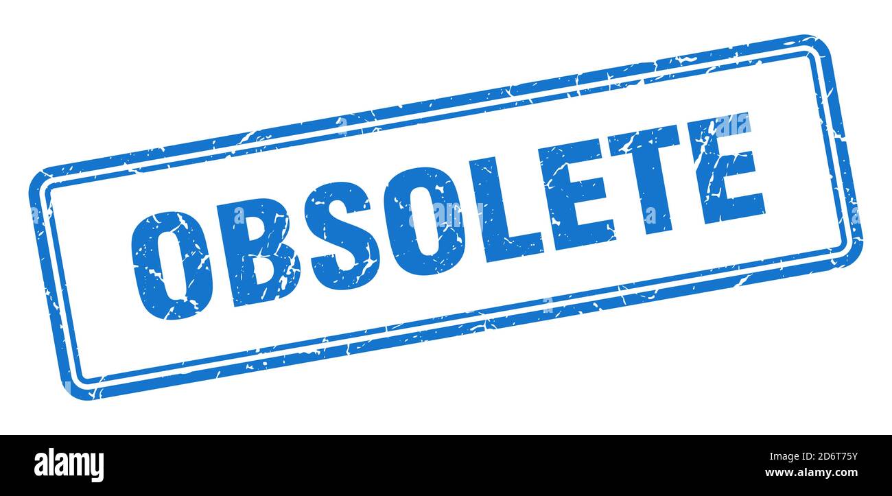 obsolete stamp. square grunge sign isolated on white background Stock Vector Image & Art - Alamy