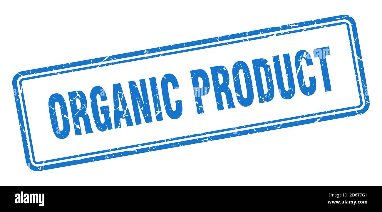 organic product stamp. square grunge sign isolated on white background ...