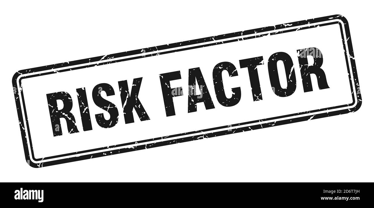 risk factor stamp. square grunge sign isolated on white background ...
