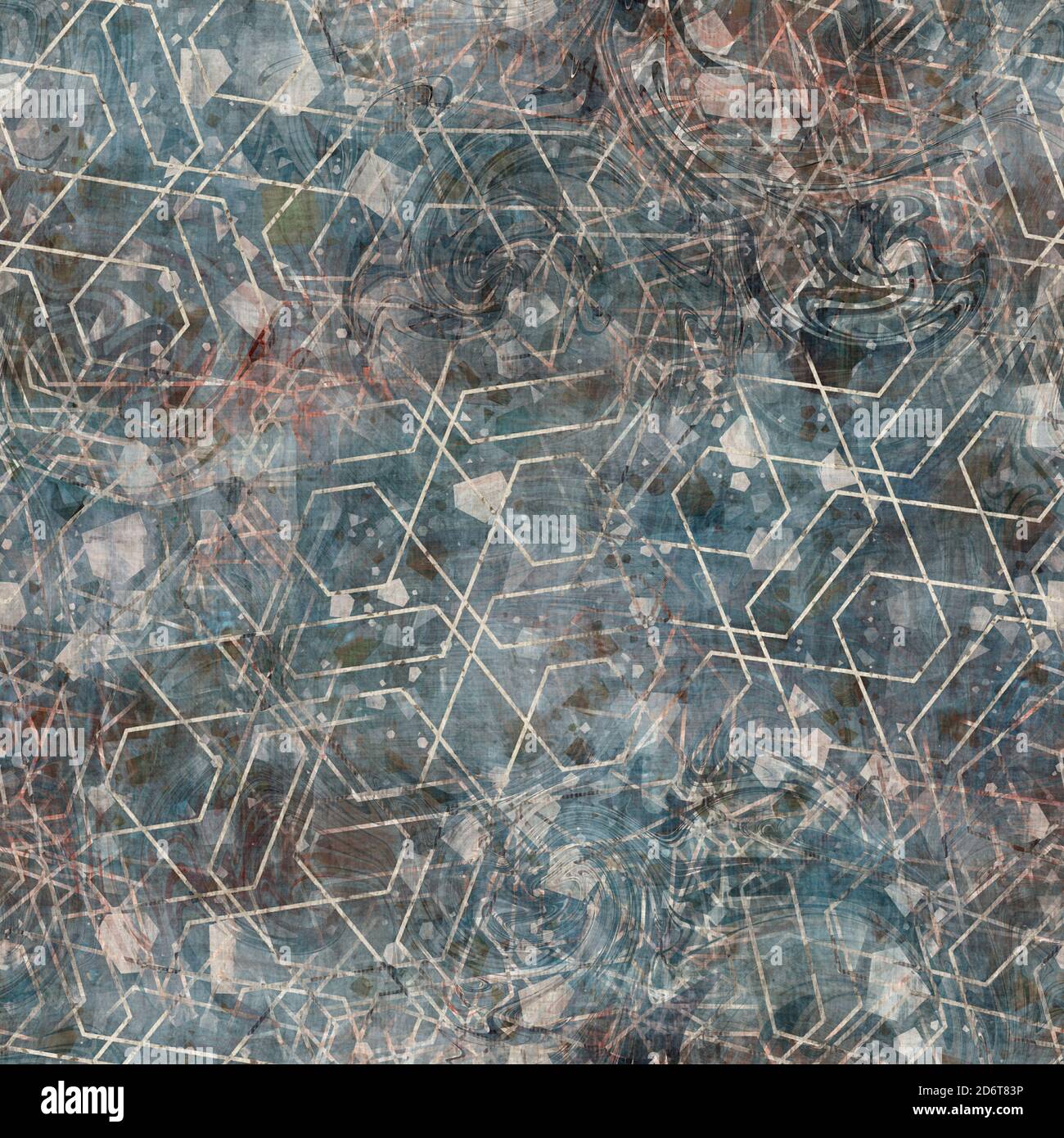 Chic formal grungy geo texture seamless pattern Stock Photo - Alamy