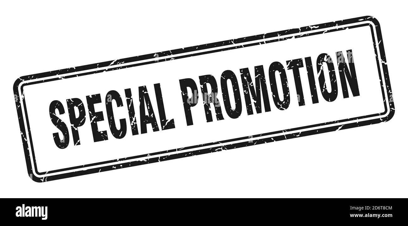 special promotion stamp. square grunge sign isolated on white ...
