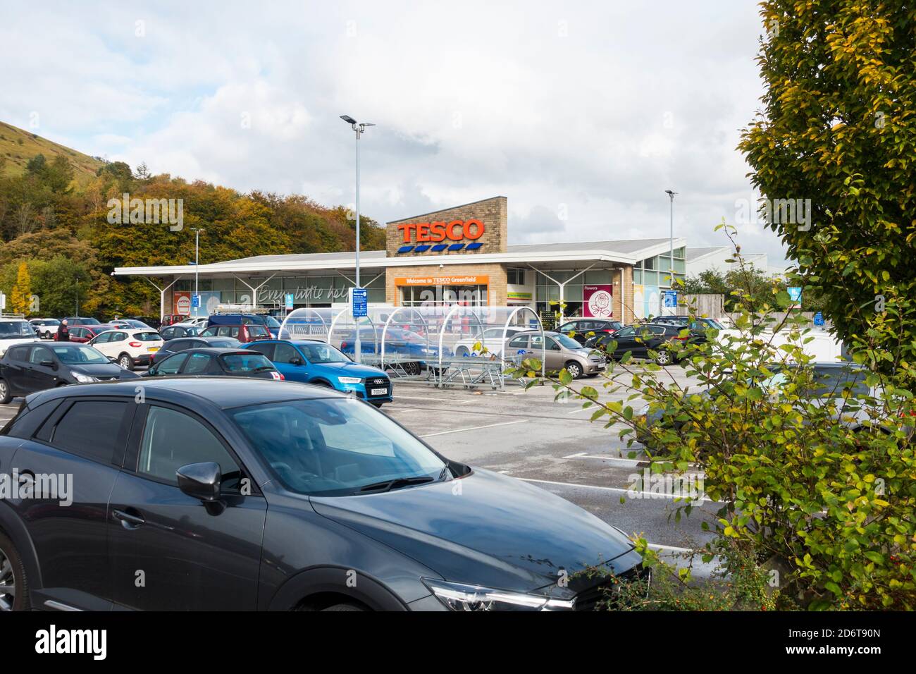 Tesco Supermarket, Greenfield, Saddleworth, Greater Manchester, UK ...