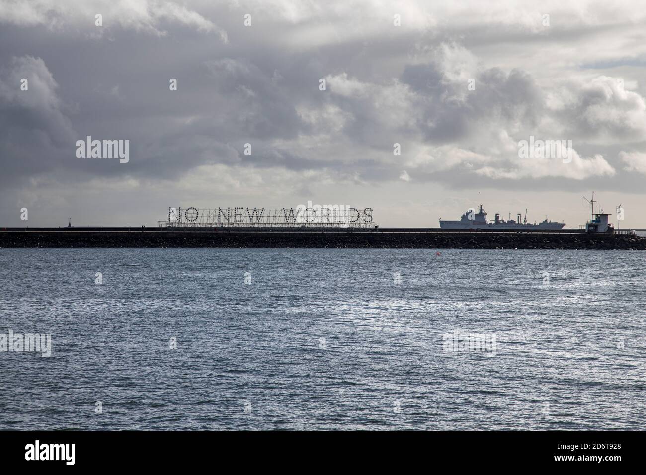 mountbatten breakwater viewed from st annes battery plymouth devon ...