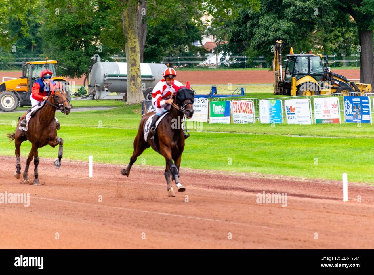horse racing hippodrome of feurs Stock Photo - Alamy