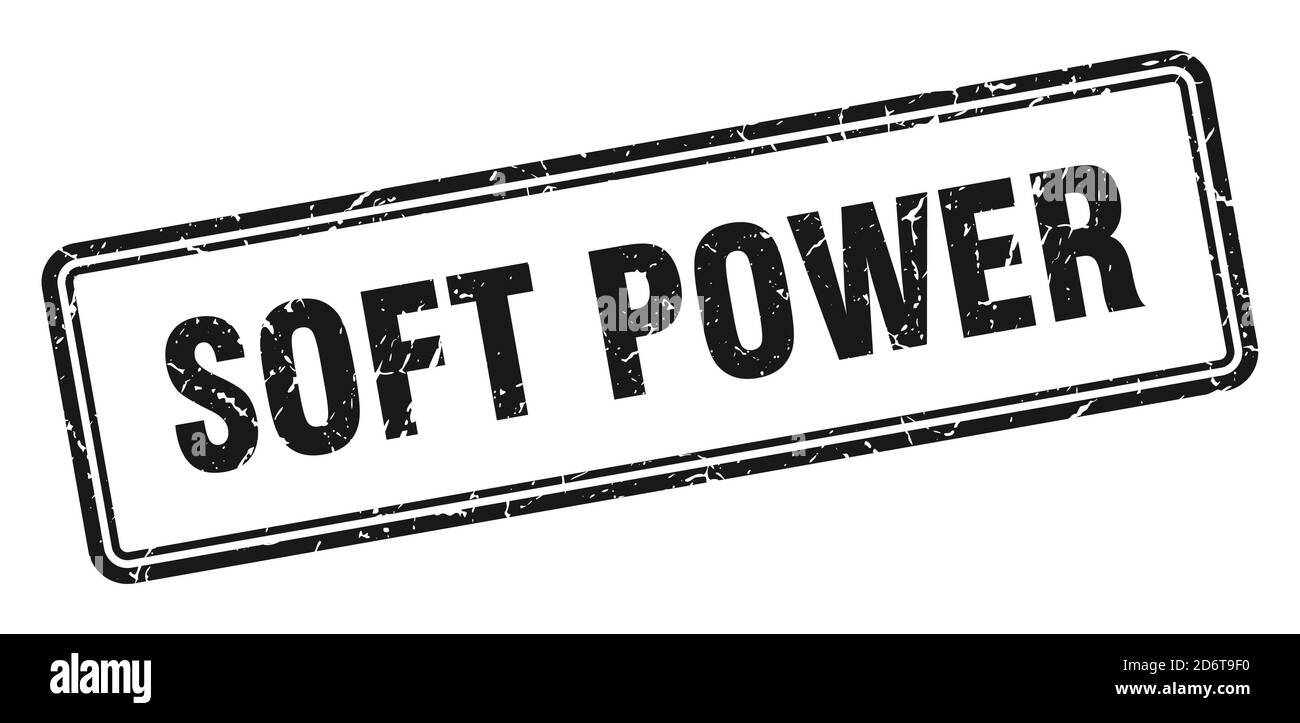 soft power stamp. square grunge sign isolated on white background Stock Vector Image & Art - Alamy