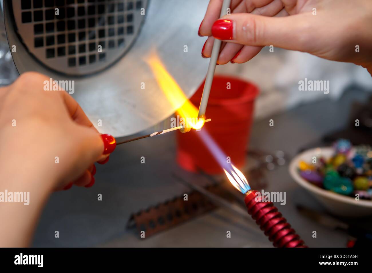 Glass making process hi-res stock photography and images - Alamy