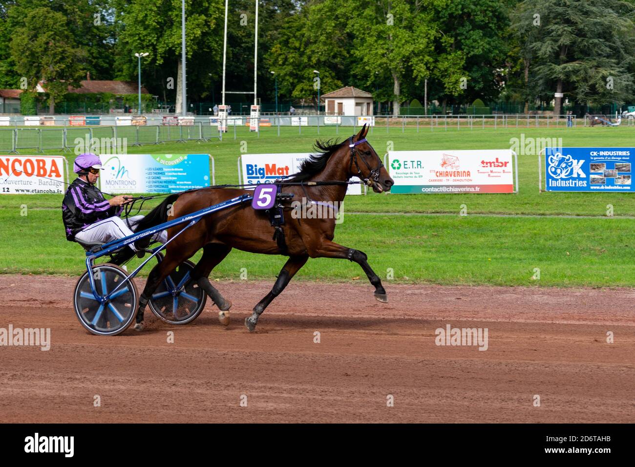 horse racing hippodrome of feurs Stock Photo - Alamy