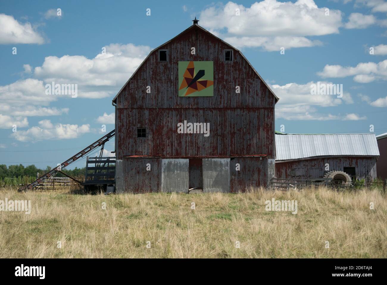 Barn Quilts along the highway in Southwestern Ontario Stock Photo - Alamy