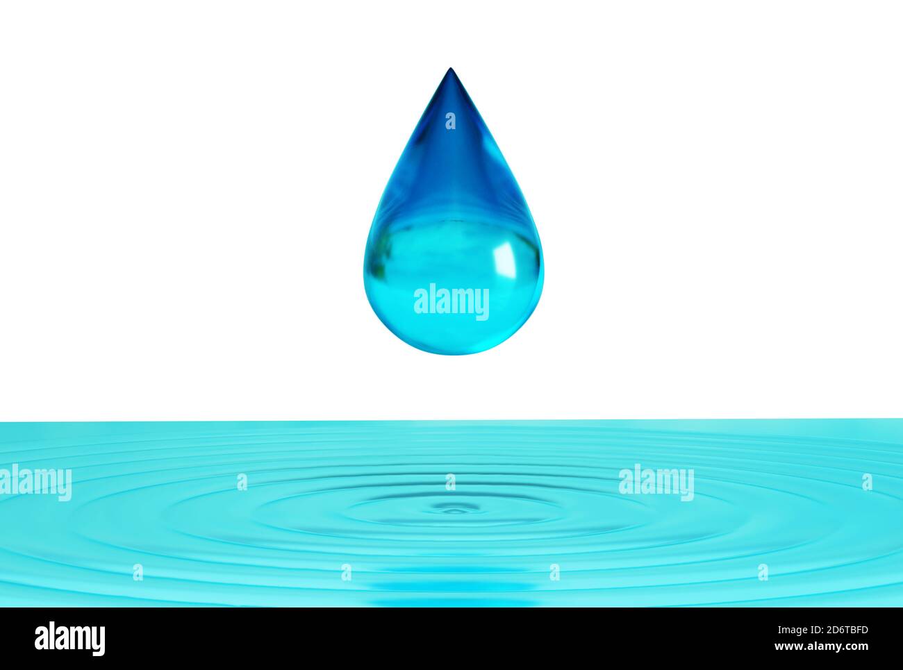 a water drop close up, water purity, clean water problem concept, 3d ...