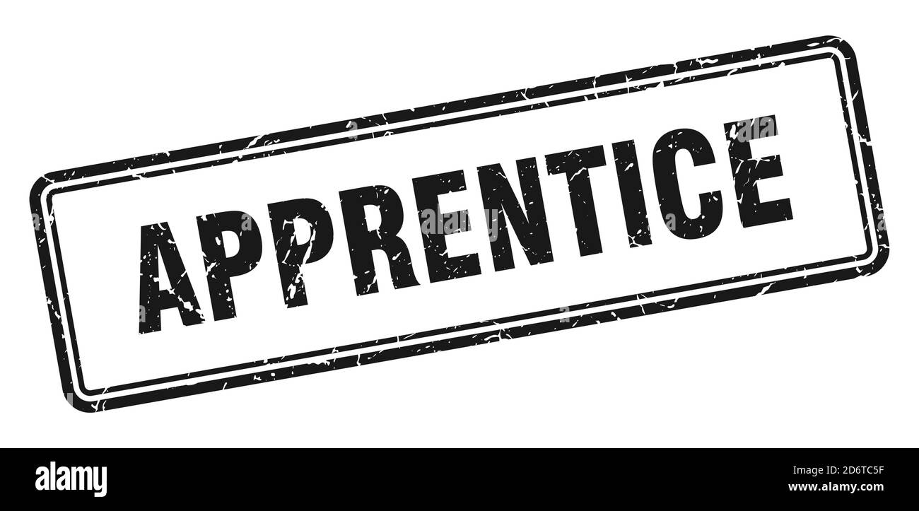 apprentice stamp. square grunge sign isolated on white background Stock ...