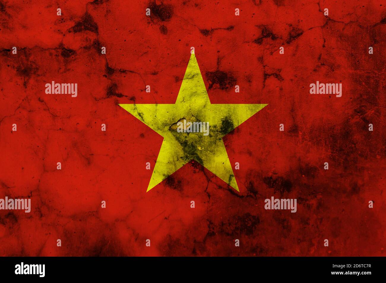 Old grunge flag of Vietnam Stock Photo - Alamy